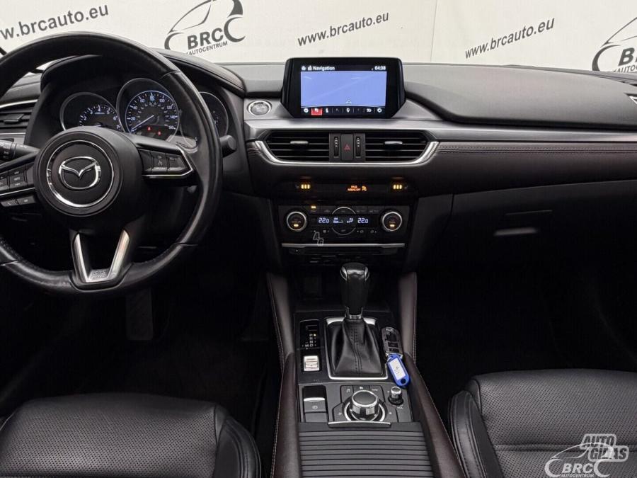 Balts Mazda 6 2017 Avižieniai, ar dzinēja tilpumu 2.50 L un nobraukumu 126 tūkst. km par 9900 €, foto 16 vietnē AUTOMOTO.COM.LV