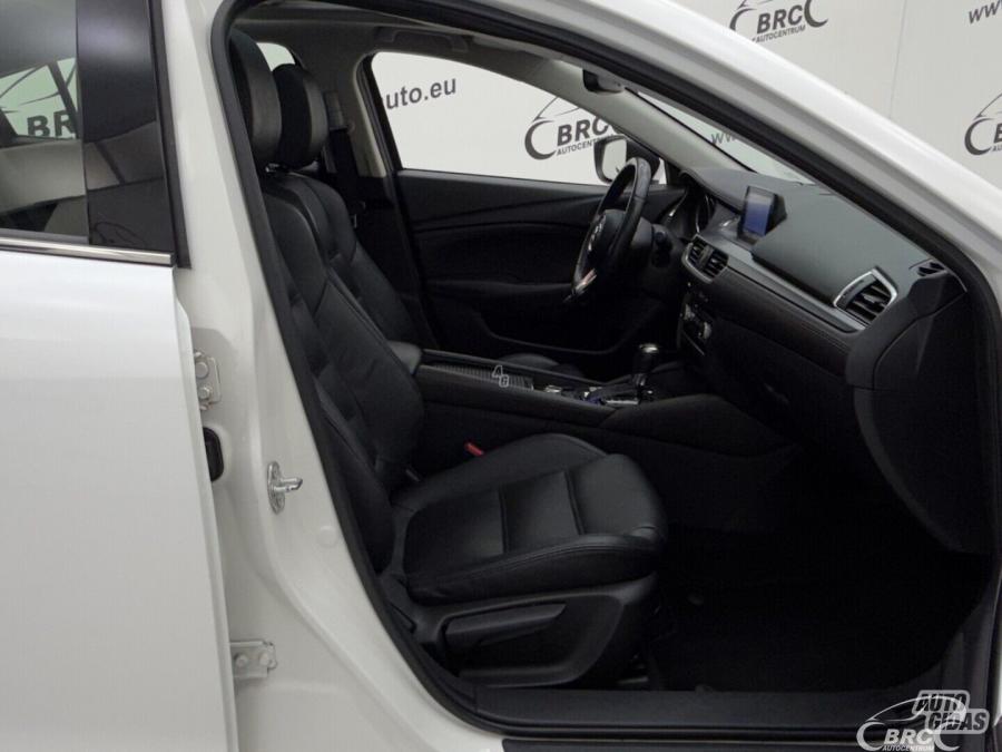 Balts Mazda 6 2017 Avižieniai, ar dzinēja tilpumu 2.50 L un nobraukumu 126 tūkst. km par 9900 €, foto 5 vietnē AUTOMOTO.COM.LV