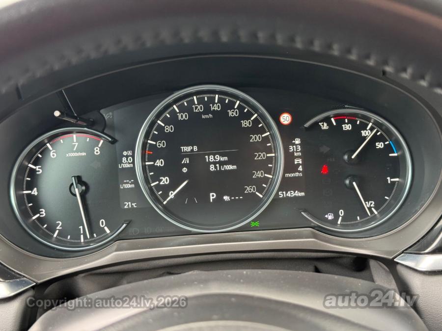 White Mazda 6 2021 in Tartu, with an engine capacity of 2.50 L and mileage of 51 thousand km for 24990 €, photo 15 on AUTOMOTO.COM.LV