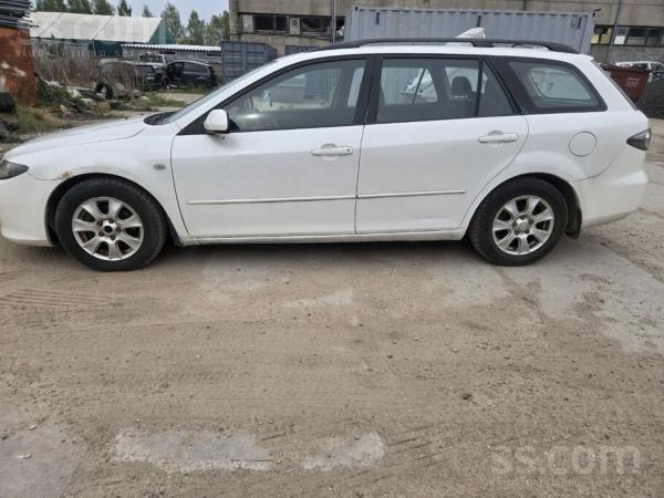 Белый Мазда 6 2007 в Рига, объемом двигателя 2.00 л и пробегом 257 тыс. км за 700 €, фото 2 на AUTOMOTO.COM.LV