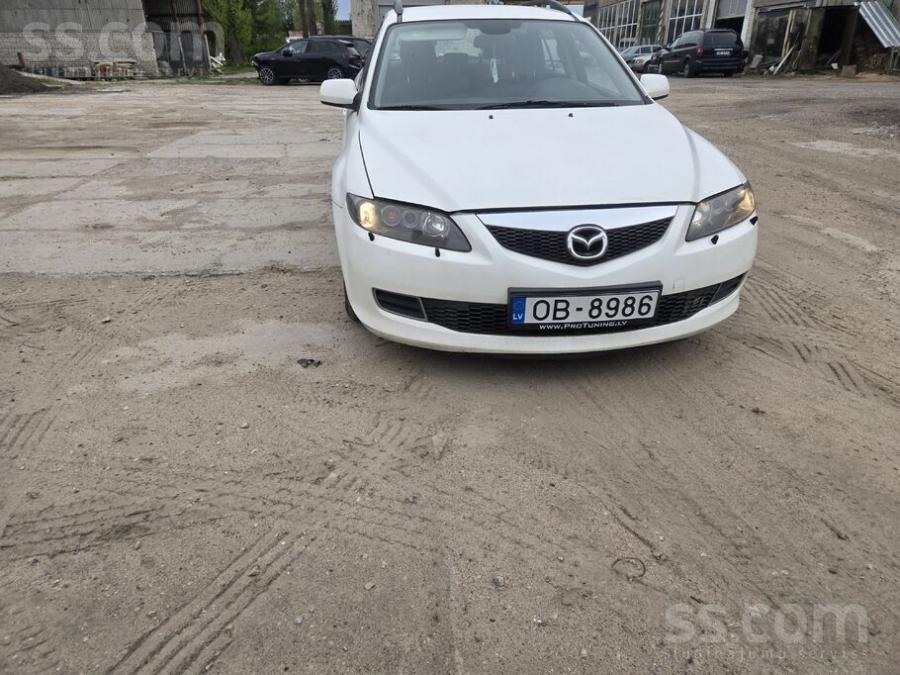 White Mazda 6 2007 in Riga, with an engine capacity of 2.00 L and mileage of 257 thousand km for 700 €, photo 8 on AUTOMOTO.COM.LV
