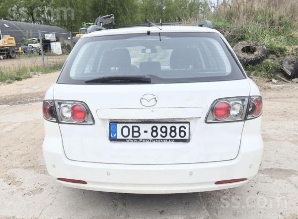 Белый Мазда 6 2007 в Рига, объемом двигателя 2.00 л и пробегом 257 тыс. км за 700 €, фото 9 на AUTOMOTO.COM.LV