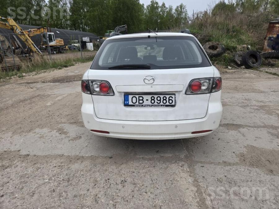 White Mazda 6 2007 in Riga, with an engine capacity of 2.00 L and mileage of 257 thousand km for 700 €, photo 11 on AUTOMOTO.COM.LV