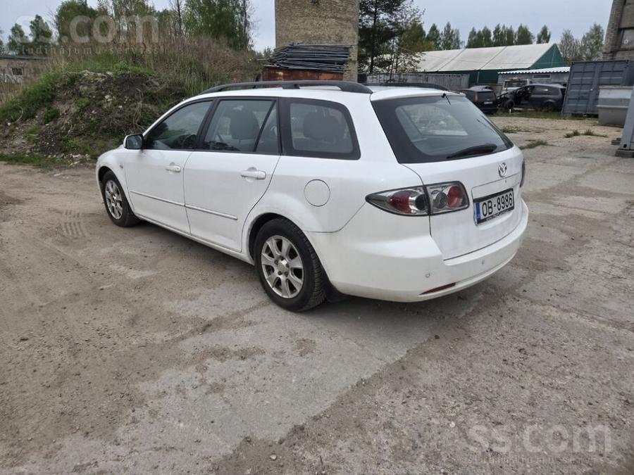 White Mazda 6 2007 in Riga, with an engine capacity of 2.00 L and mileage of 257 thousand km for 700 €, photo 12 on AUTOMOTO.COM.LV