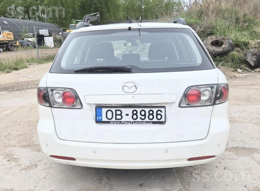 Белый Мазда 6 2007 в Рига, объемом двигателя 2.00 л и пробегом 257 тыс. км за 550 €, фото 10 на AUTOMOTO.COM.LV