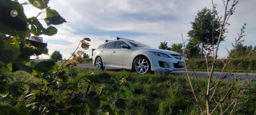White Mazda 6 2008 in Vilnius, with an engine capacity of 2.00 L and mileage of 260 thousand km for 3850 €, photo 8 on AUTOMOTO.COM.LV