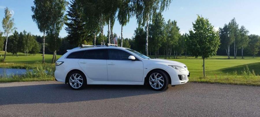 White Mazda 6 2008 in Vilnius, with an engine capacity of 2.00 L and mileage of 260 thousand km for 3850 €, photo 16 on AUTOMOTO.COM.LV