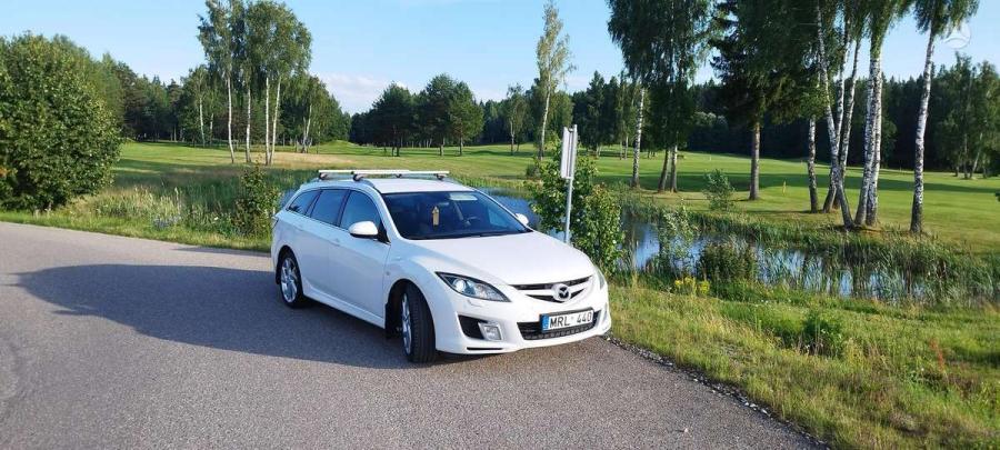 White Mazda 6 2008 in Vilnius, with an engine capacity of 2.00 L and mileage of 260 thousand km for 3850 €, photo 17 on AUTOMOTO.COM.LV