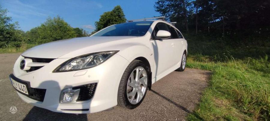 White Mazda 6 2008 in Vilnius, with an engine capacity of 2.00 L and mileage of 260 thousand km for 3850 €, photo 23 on AUTOMOTO.COM.LV