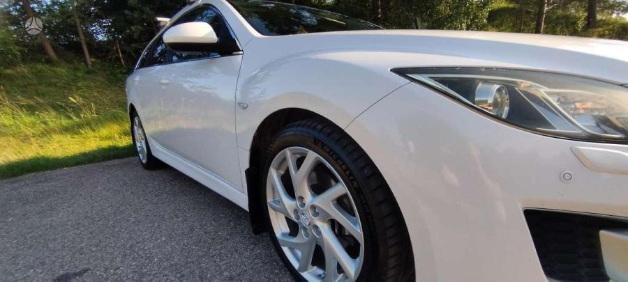 White Mazda 6 2008 in Vilnius, with an engine capacity of 2.00 L and mileage of 260 thousand km for 3850 €, photo 24 on AUTOMOTO.COM.LV