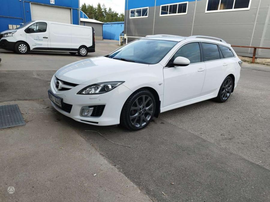 White Mazda 6 2008 in Vilnius, with an engine capacity of 2.00 L and mileage of 260 thousand km for 3850 €, photo 45 on AUTOMOTO.COM.LV
