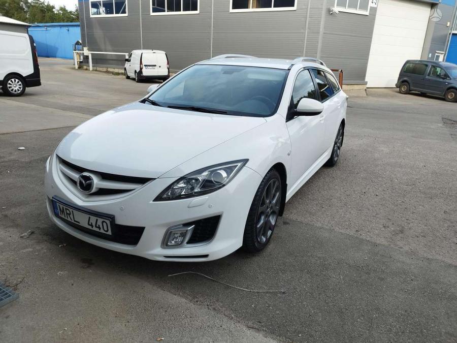 White Mazda 6 2008 in Vilnius, with an engine capacity of 2.00 L and mileage of 260 thousand km for 3850 €, photo 47 on AUTOMOTO.COM.LV
