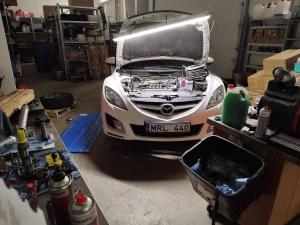 White Mazda 6 2008 in Vilnius, with an engine capacity of 2.00 L and mileage of 260 thousand km for 3850 €, photo 51 on AUTOMOTO.COM.LV