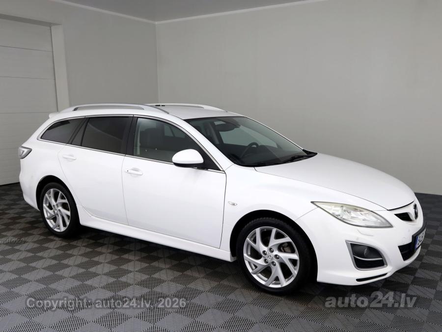 White Mazda 6 2011 in Tallinn, with an engine capacity of 2.20 L and mileage of 257 thousand km for 1899 €, photo 1 on AUTOMOTO.COM.LV