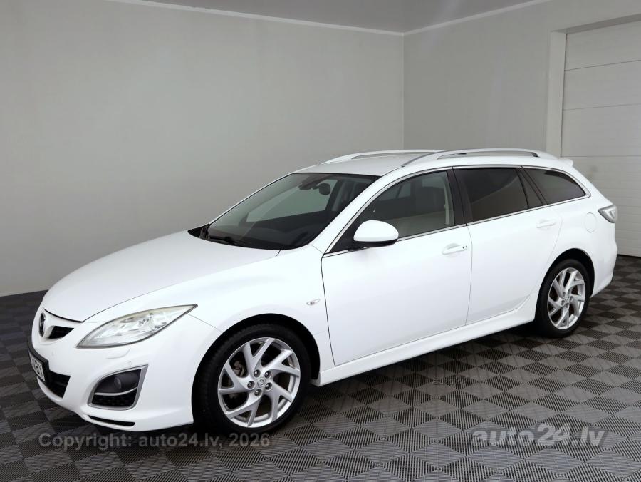 White Mazda 6 2011 in Tallinn, with an engine capacity of 2.20 L and mileage of 257 thousand km for 1899 €, photo 3 on AUTOMOTO.COM.LV