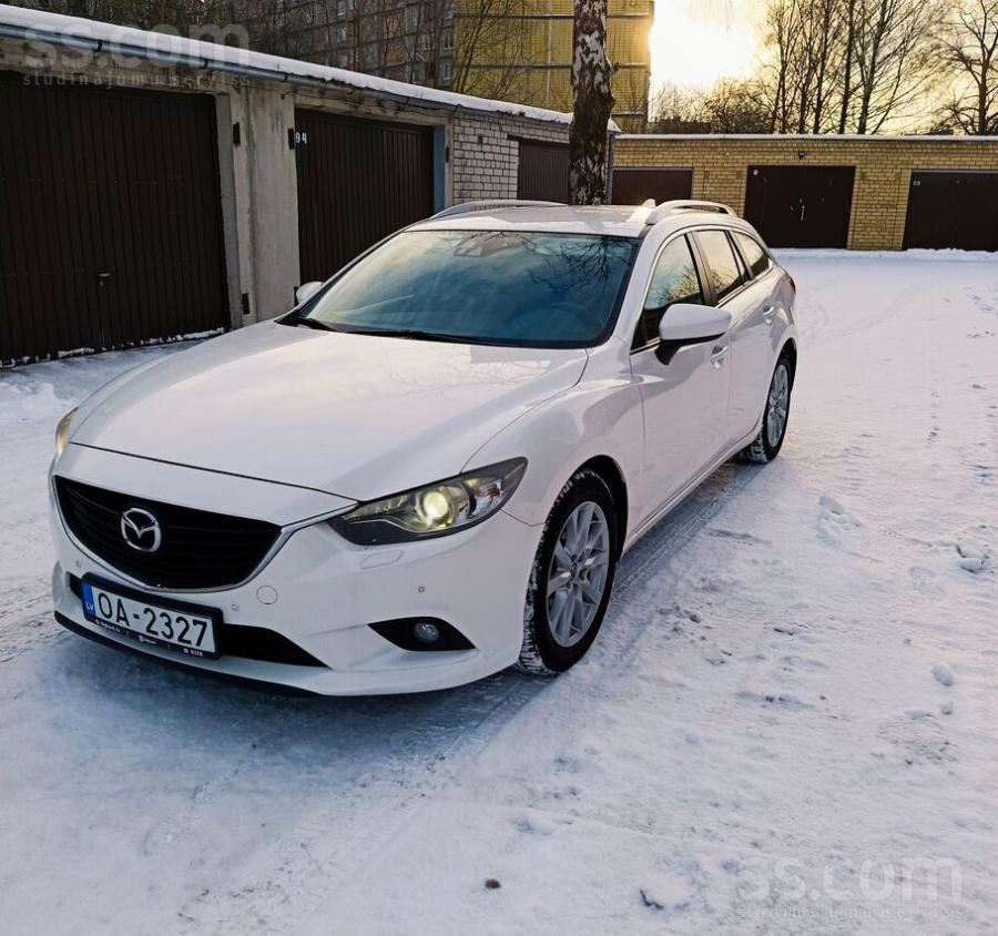 White Mazda 6 2013 in Riga, with an engine capacity of 2.20 L and mileage of 230 thousand km for 7300 €, photo 2 on AUTOMOTO.COM.LV
