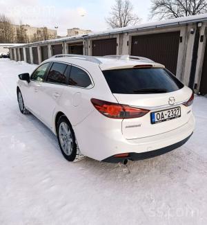 White Mazda 6 2013 in Riga, with an engine capacity of 2.20 L and mileage of 230 thousand km for 7300 €, photo 4 on AUTOMOTO.COM.LV