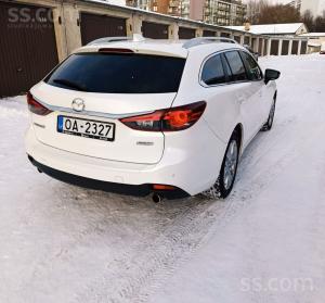 White Mazda 6 2013 in Riga, with an engine capacity of 2.20 L and mileage of 230 thousand km for 7300 €, photo 5 on AUTOMOTO.COM.LV
