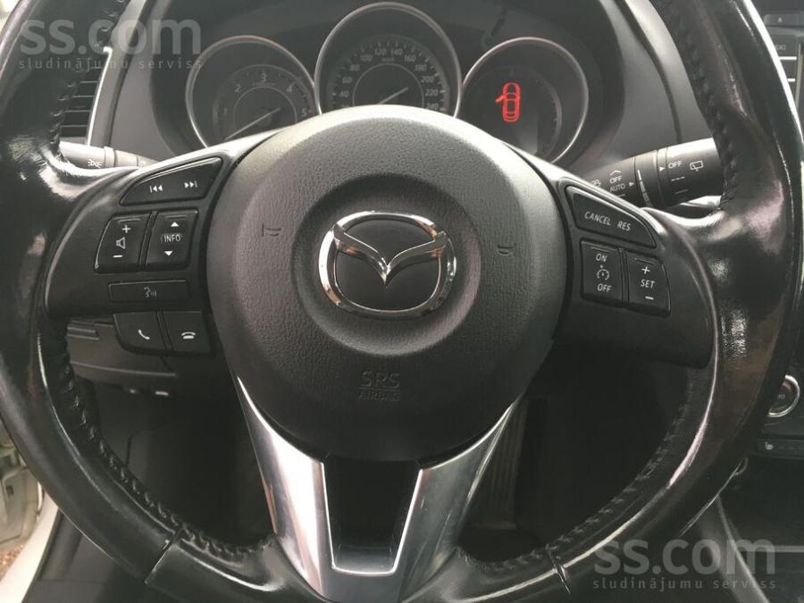 White Mazda 6 2013 in Riga, with an engine capacity of 2.20 L and mileage of 0 thousand km for 6700 €, photo 14 on AUTOMOTO.COM.LV