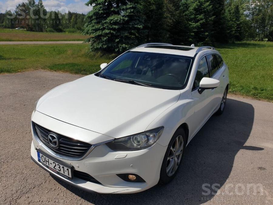 Белый Мазда 6 2013 в Рига, объемом двигателя 2.20 л и пробегом 307 тыс. км за 3650 €, фото 3 на AUTOMOTO.COM.LV
