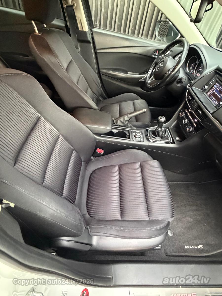 White Mazda 6 2013 in Tartu, with an engine capacity of 2.20 L and mileage of 205 thousand km for 6900 €, photo 14 on AUTOMOTO.COM.LV