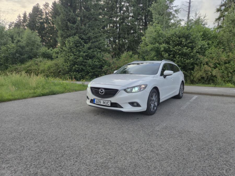 White Mazda 6 2013 in Keila, with an engine capacity of 2.00 L and mileage of 282 thousand km for 6900 €, photo 1 on AUTOMOTO.COM.LV