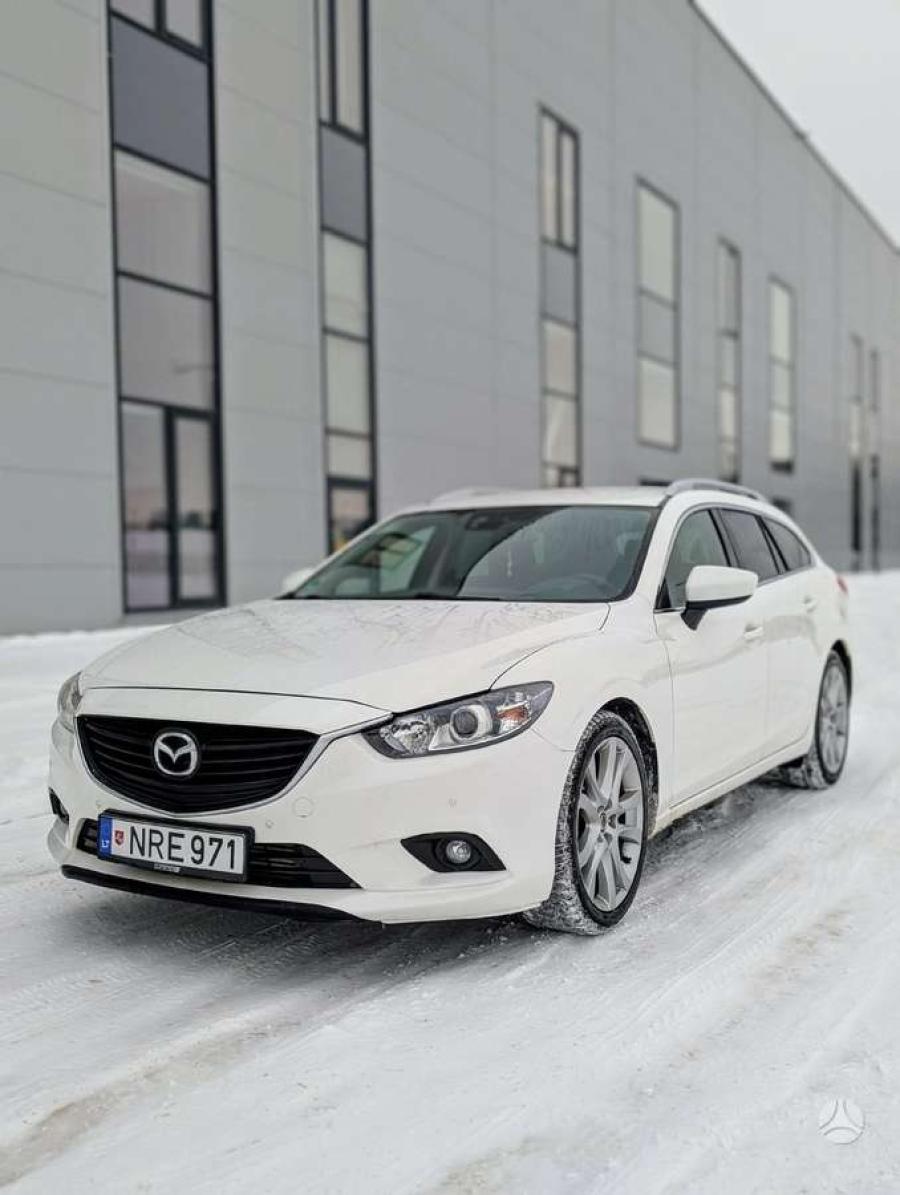 White Mazda 6 2014 in Siauliai, with an engine capacity of 2.18 L and mileage of 202 thousand km for 5500 €, photo 1 on AUTOMOTO.COM.LV