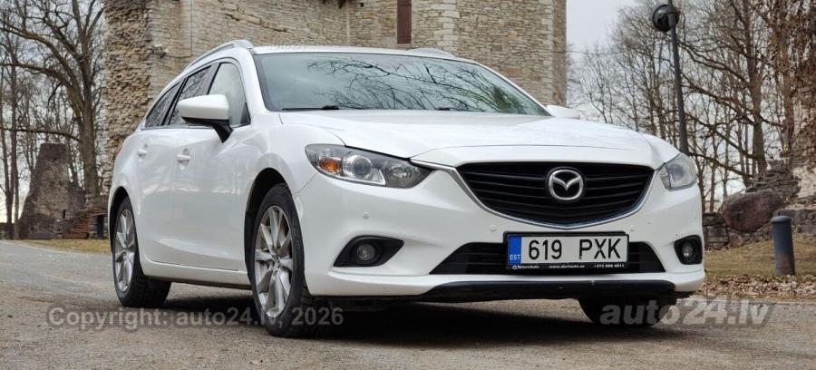White Mazda 6 2014 in Tallinn, with an engine capacity of 2.20 L and mileage of 185 thousand km for 6499 €, photo 3 on AUTOMOTO.COM.LV