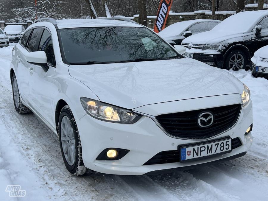 White Mazda 6 2015 in Vilnius, with an engine capacity of 2.20 L and mileage of 267 thousand km for 7000 €, photo 5 on AUTOMOTO.COM.LV