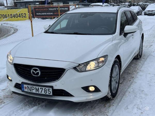 White Mazda 6 2015 in Vilnius, with an engine capacity of 2.18 L and mileage of 267 thousand km for 7000 €, photo 1 on AUTOMOTO.COM.LV