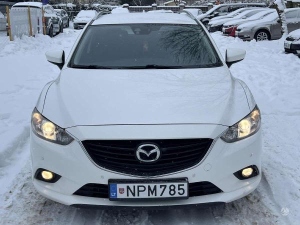 White Mazda 6 2015 in Vilnius, with an engine capacity of 2.18 L and mileage of 267 thousand km for 7000 €, photo 5 on AUTOMOTO.COM.LV