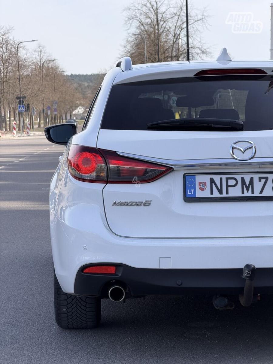 Balts Mazda 6 2015 Viļņa, ar dzinēja tilpumu 2.20 L un nobraukumu 267 tūkst. km par 5900 €, foto 6 vietnē AUTOMOTO.COM.LV