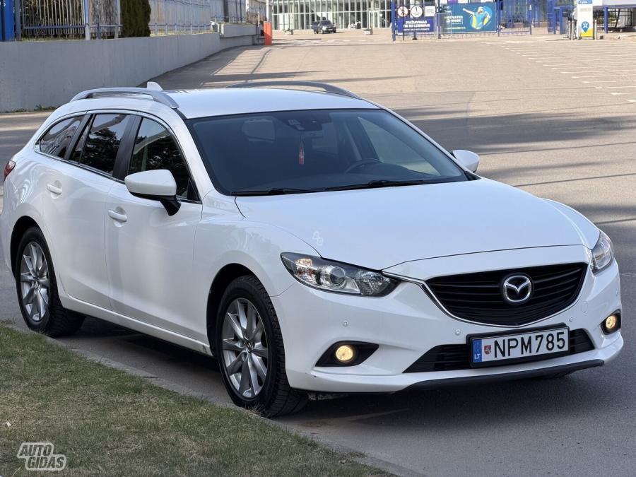 Balts Mazda 6 2015 Viļņa, ar dzinēja tilpumu 2.20 L un nobraukumu 267 tūkst. km par 5900 €, foto 8 vietnē AUTOMOTO.COM.LV