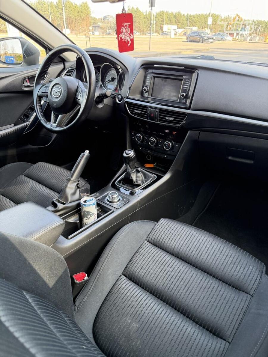 Balts Mazda 6 2015 Viļņa, ar dzinēja tilpumu 2.20 L un nobraukumu 267 tūkst. km par 5900 €, foto 11 vietnē AUTOMOTO.COM.LV