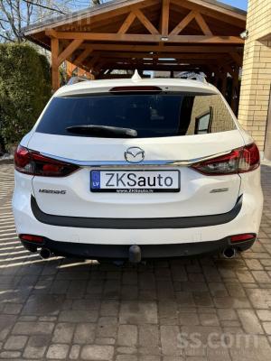 White Mazda 6 2015 in Jelgava, with an engine capacity of 2.20 L and mileage of 199 thousand km for 7150 €, photo 6 on AUTOMOTO.COM.LV