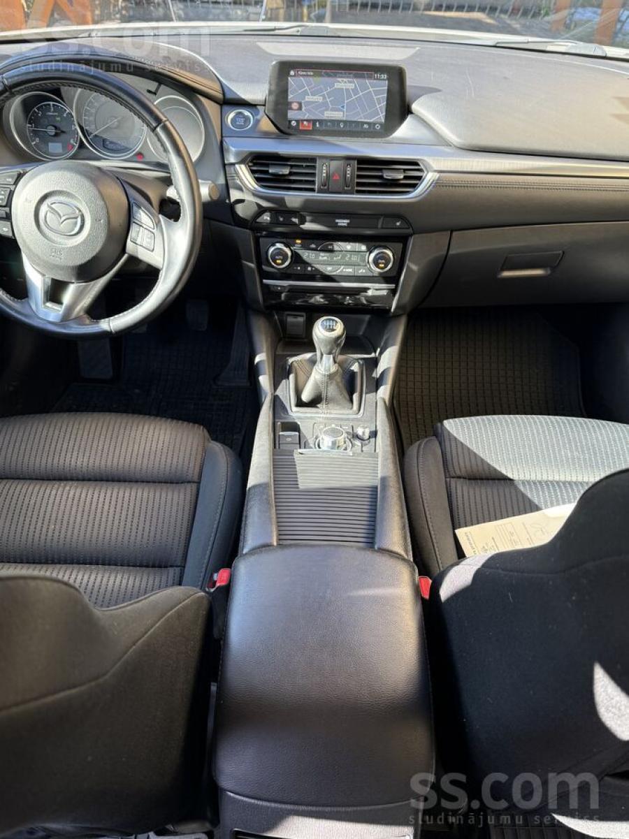 White Mazda 6 2015 in Jelgava, with an engine capacity of 2.20 L and mileage of 199 thousand km for 7150 €, photo 15 on AUTOMOTO.COM.LV