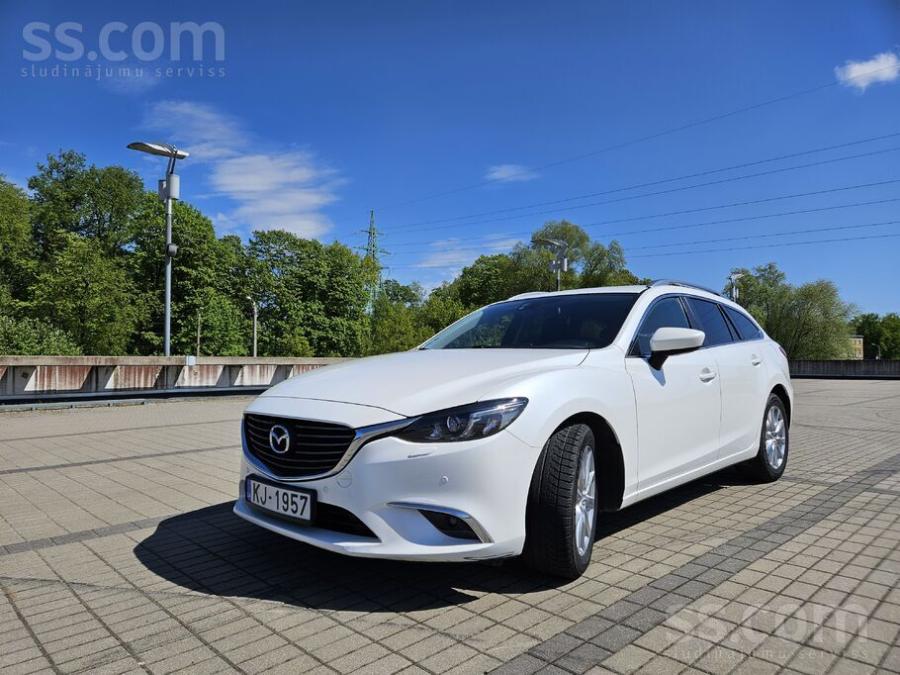 White Mazda 6 2016 in Riga, with an engine capacity of 2.00 L and mileage of 153 thousand km for 14300 €, photo 2 on AUTOMOTO.COM.LV