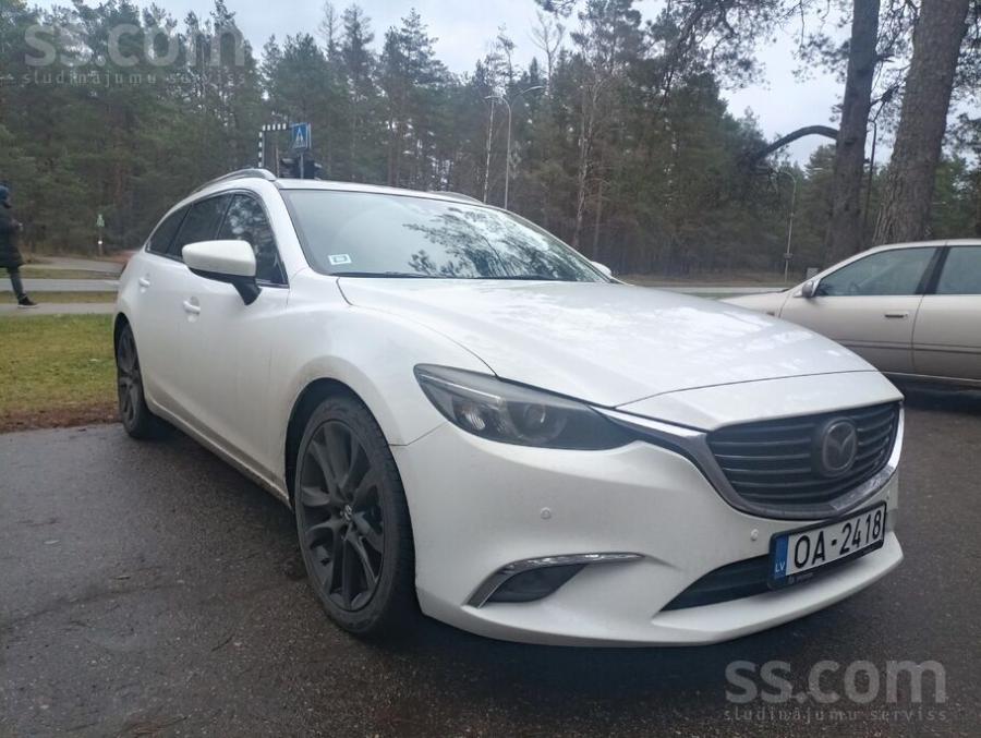 White Mazda 6 2016 in Riga, with an engine capacity of 2.20 L and mileage of 168 thousand km for 4200 €, photo 1 on AUTOMOTO.COM.LV