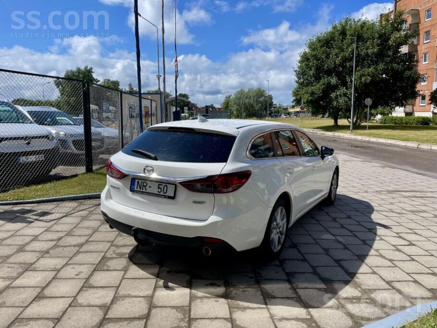 Balts Mazda 6 2016 Liepāja, ar dzinēja tilpumu 2.20 L un nobraukumu 220 tūkst. km par 6990 €, foto 4 vietnē AUTOMOTO.COM.LV