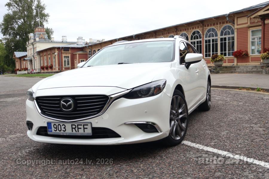 White Mazda 6 2016 in Haapsalu, with an engine capacity of 2.20 L and mileage of 180 thousand km for 10500 €, photo 3 on AUTOMOTO.COM.LV