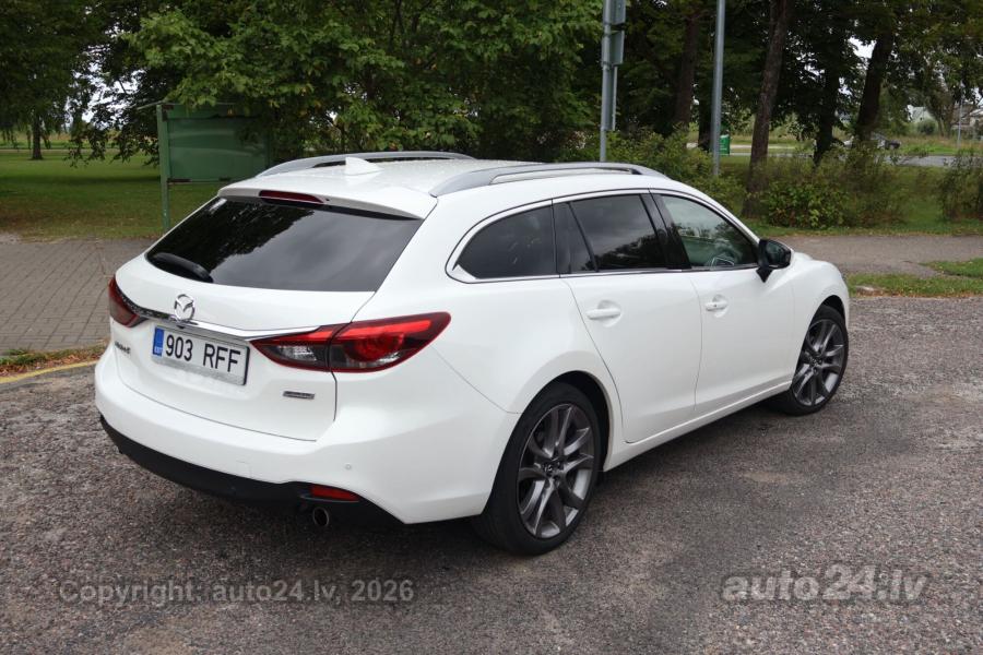White Mazda 6 2016 in Haapsalu, with an engine capacity of 2.20 L and mileage of 180 thousand km for 10500 €, photo 8 on AUTOMOTO.COM.LV