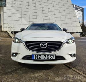 White Mazda 6 2017 in Ogre, with an engine capacity of 2.20 L and mileage of 232 thousand km for 8800 €, photo 4 on AUTOMOTO.COM.LV