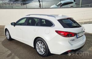 White Mazda 6 2017 in Ogre, with an engine capacity of 2.20 L and mileage of 232 thousand km for 8800 €, photo 6 on AUTOMOTO.COM.LV