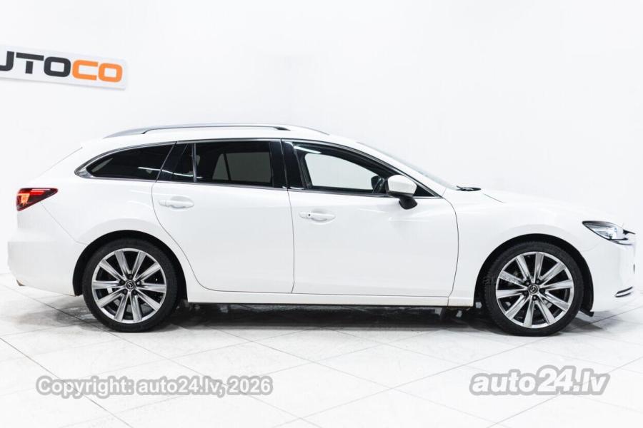 White Mazda 6 2020 in Tallinn, with an engine capacity of 2.20 L and mileage of 124 thousand km for 17999 €, photo 8 on AUTOMOTO.COM.LV