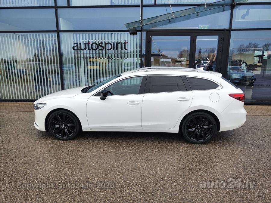 White Mazda 6 2022 in Tartu, with an engine capacity of 2.50 L and mileage of 90 thousand km for 25990 €, photo 3 on AUTOMOTO.COM.LV
