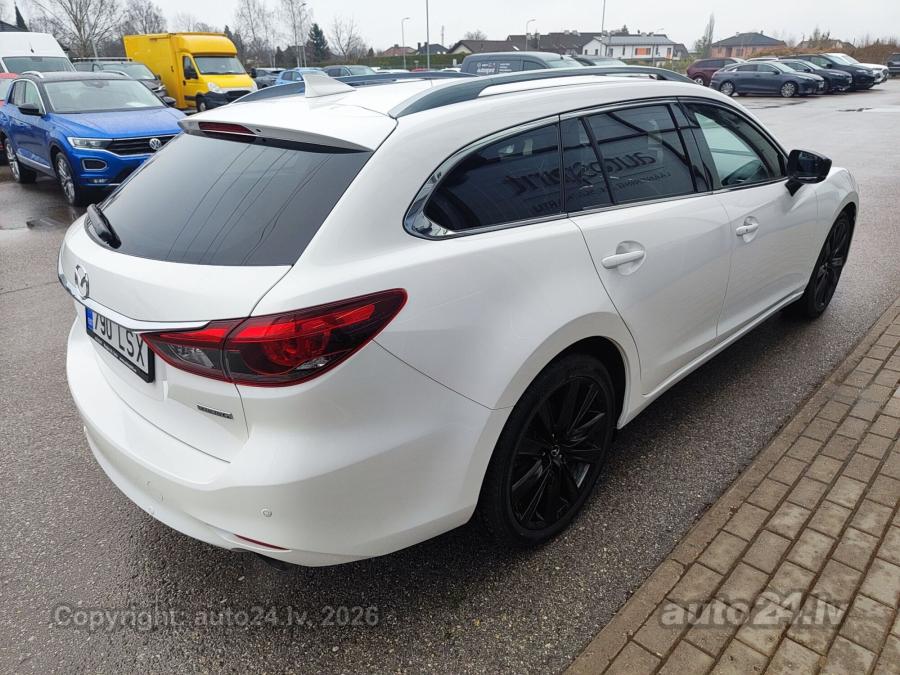 White Mazda 6 2022 in Tartu, with an engine capacity of 2.50 L and mileage of 90 thousand km for 25990 €, photo 5 on AUTOMOTO.COM.LV