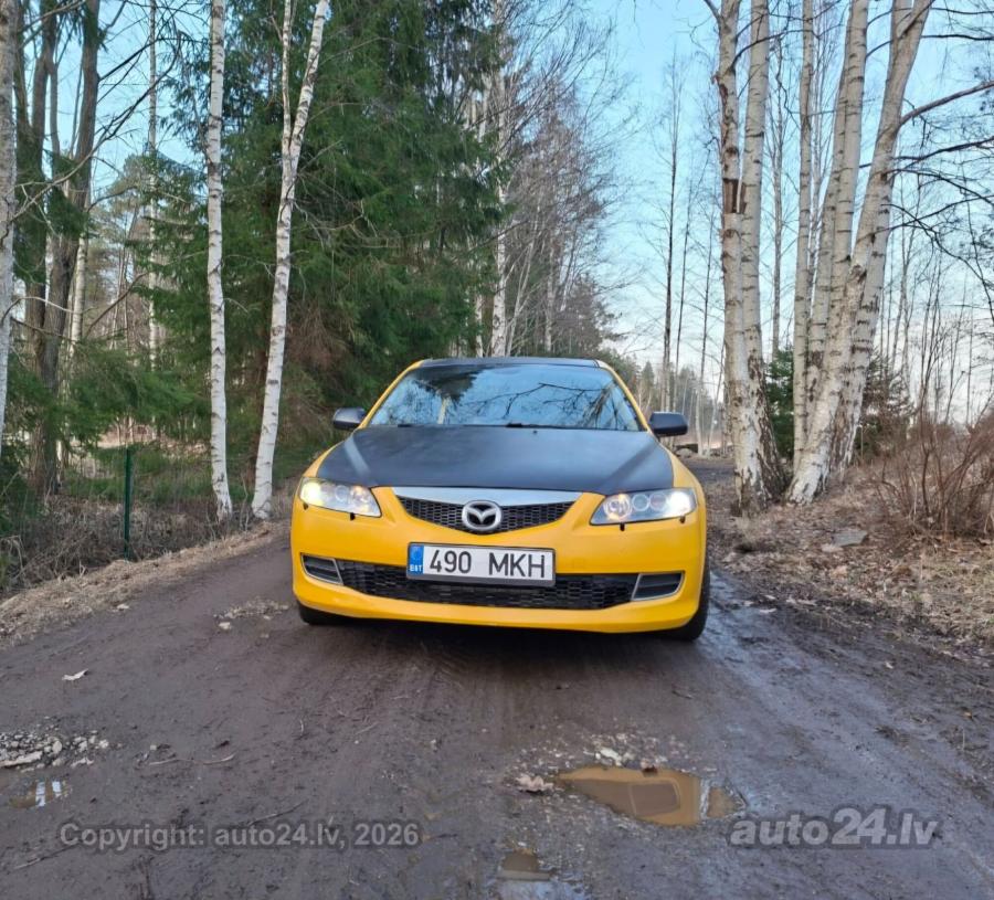 Yellow Mazda 6 2007 in Tallinn, with an engine capacity of 2.00 L and mileage of 207 thousand km for 1500 €, photo 1 on AUTOMOTO.COM.LV