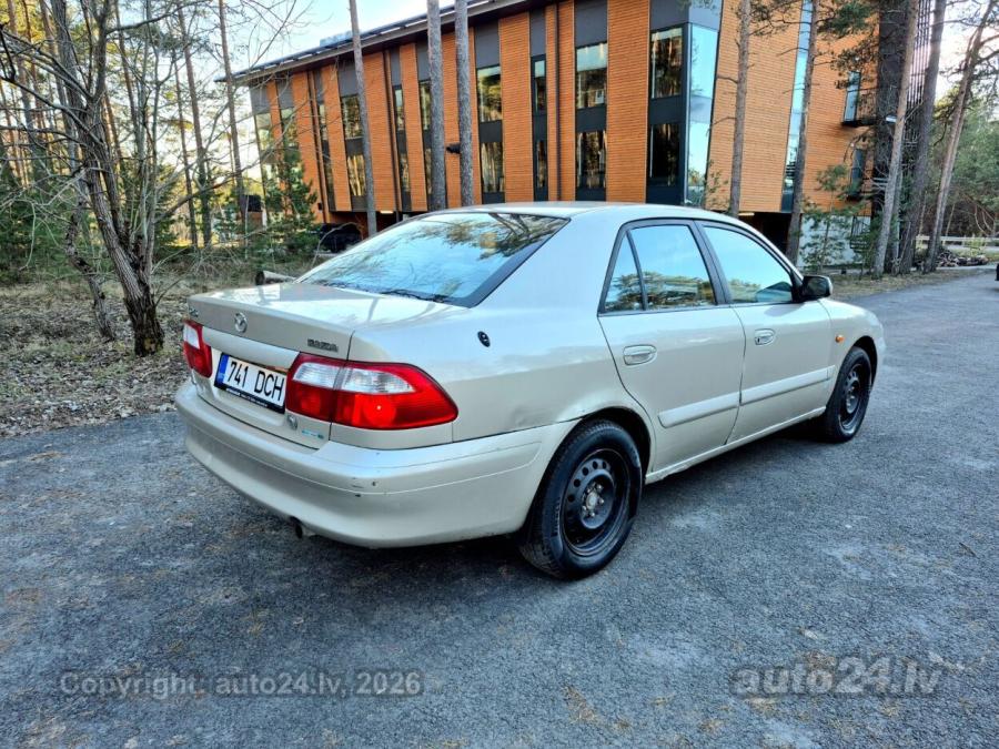 Beige Mazda 626 2002 in Tallinn, with an engine capacity of 2.00 L and mileage of 284 thousand km for 890 €, photo 4 on AUTOMOTO.COM.LV