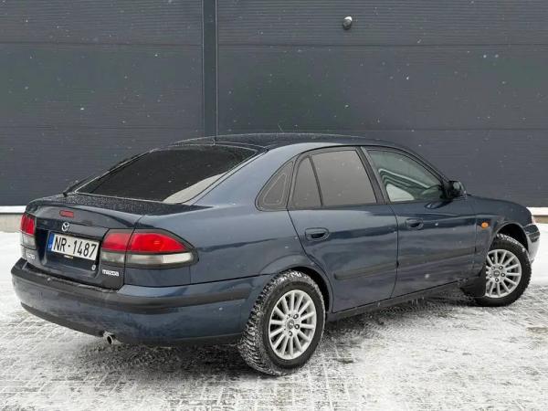 Blue Mazda 626 1999 in Riga, with an engine capacity of 1.80 L and mileage of 217 thousand km for 1699 €, photo 5 on AUTOMOTO.COM.LV