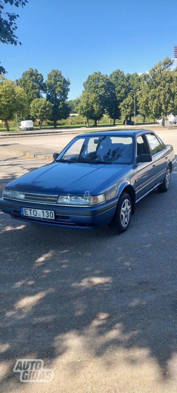 Blue Mazda 626 1988 in Klaipeda, with an engine capacity of 2.00 L and mileage of 224 thousand km for 1000 €, photo 1 on AUTOMOTO.COM.LV